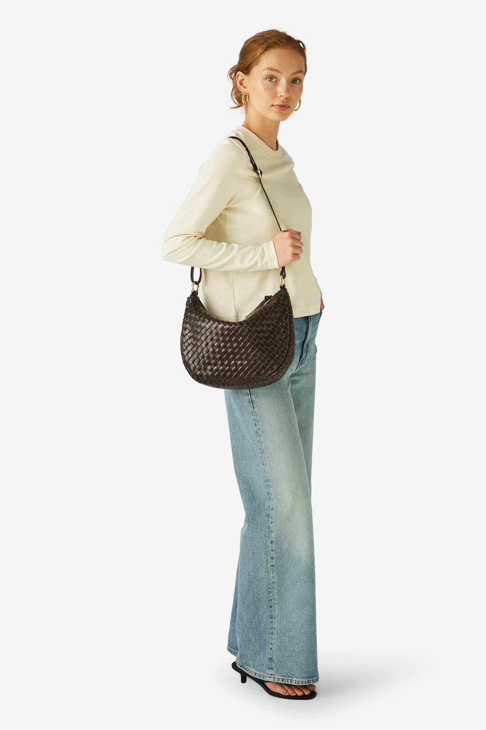 Salerno shoulder bag Marlin Dark brown – ADAX